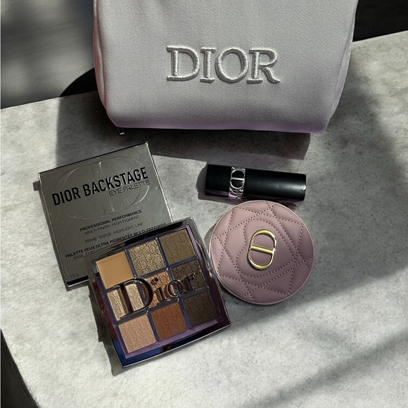Dior | Makeup | Christian Dior White Denim Cosmetic Case Eye ...